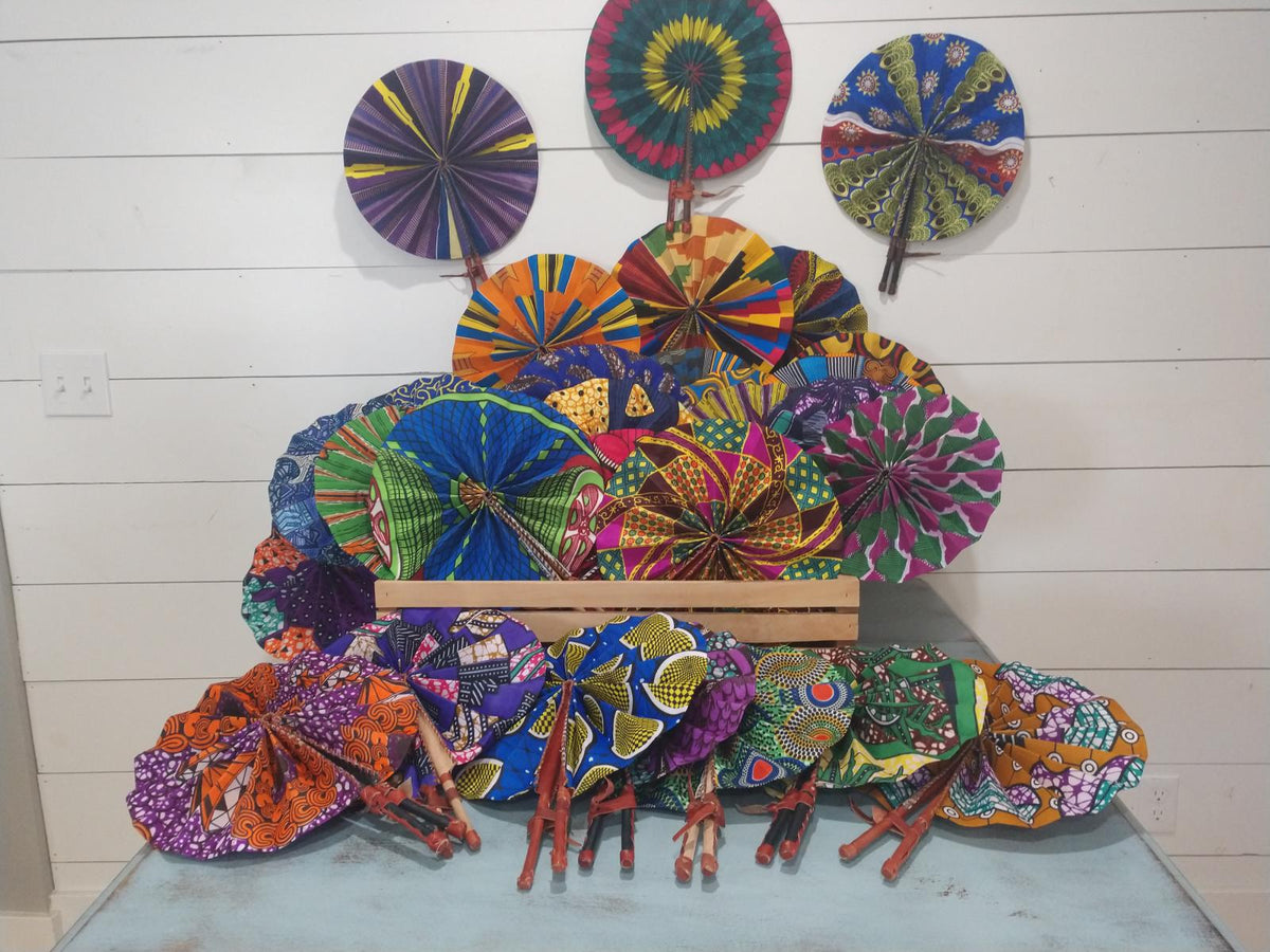 Handmade African Fans – Ida and Effie